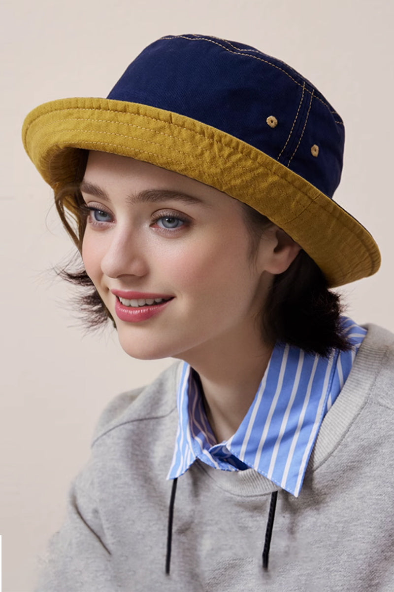 Fibflx Women's 100 Organic Cotton Bucket Hat with String